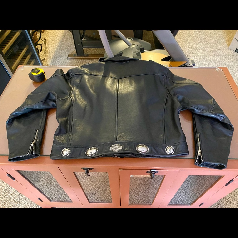 Vintage Harley Davidson Hacienda Conchos Leather Jack… - Gem